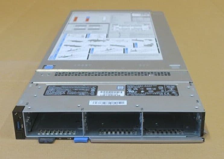 Dell PowerEdge MX740c 2x 24C Gold 6262 128GB RAM 6x 2 5" Bay H730p ...