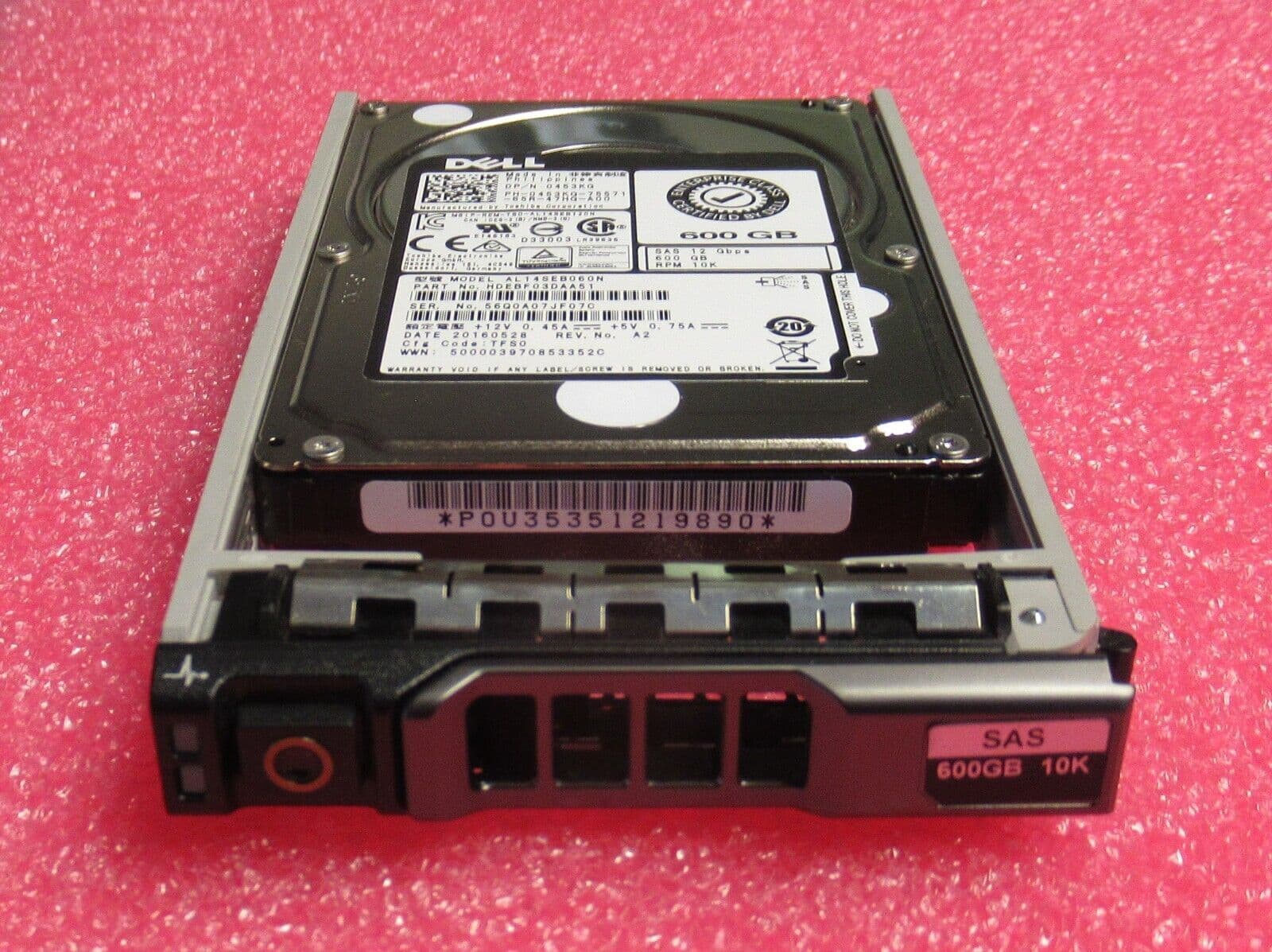 Dell PowerEdge / PowerVault 600GB 2 5" 12G 10K SAS HDD Hard Drive 453KG ...