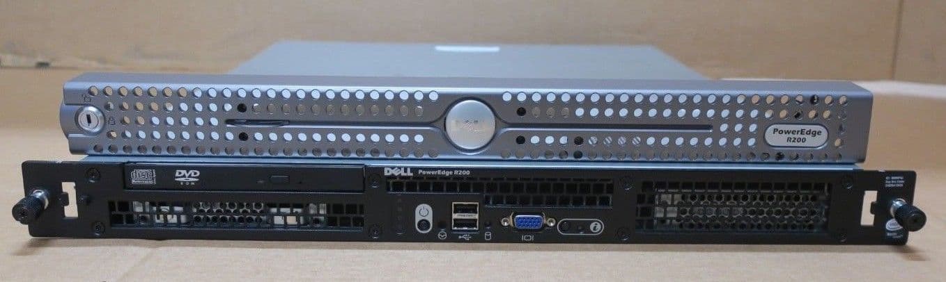 Dell PowerEdge R200 Intel Xeon E5400 2 7GHz 2x 2GB Ram 3TB HDD 1U Rack ...