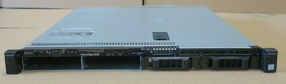 Dell PowerEdge R230 Quad-Core E3-1230v6 3 50GHz 16GB Ram 4x 3 5" Bay 1U ...