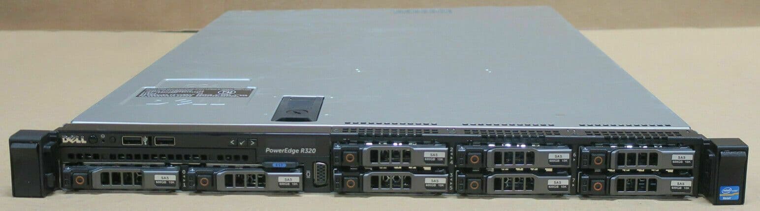 Dell PowerEdge R320 Six-Core E5-2430 2 20GHz 24GB Ram 8x 600GB HDD 1U ...