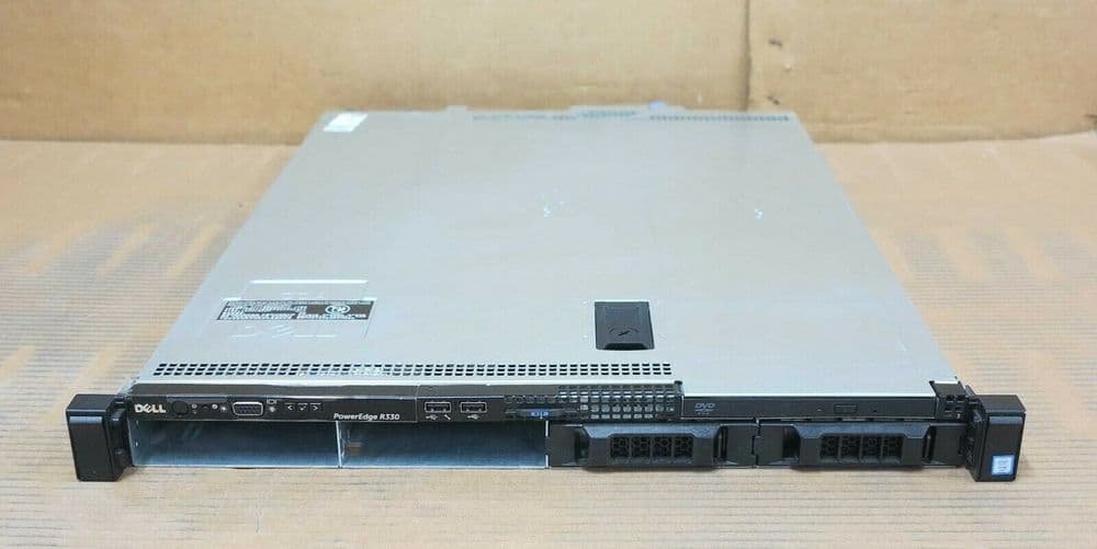 Dell PowerEdge R330 Quad-Core E3-1230v5 12GB RAM 4x 3 5" 4-Bay 1U Server