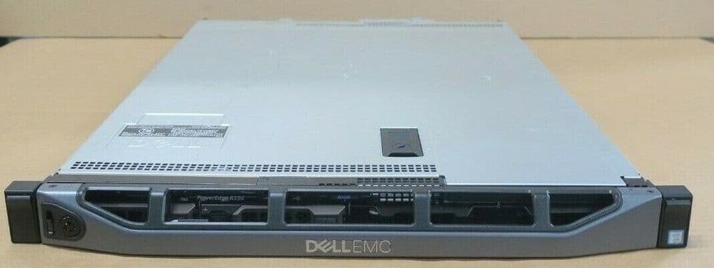 Dell PowerEdge R330 Quad-Core E5-1220v6 32GB RAM 2x 1TB HDD 4-Bay 1U Server