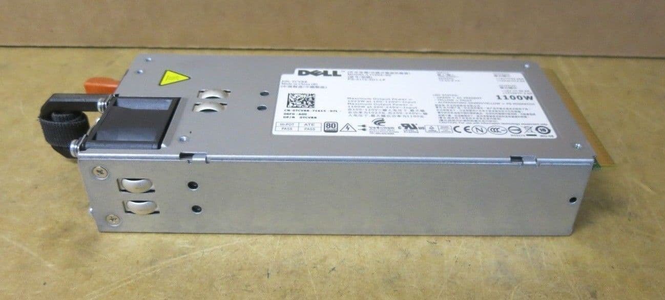 Dell PowerEdge R510 R810 R910 T710 Redundant Power Supply 1100W TCVRR ...