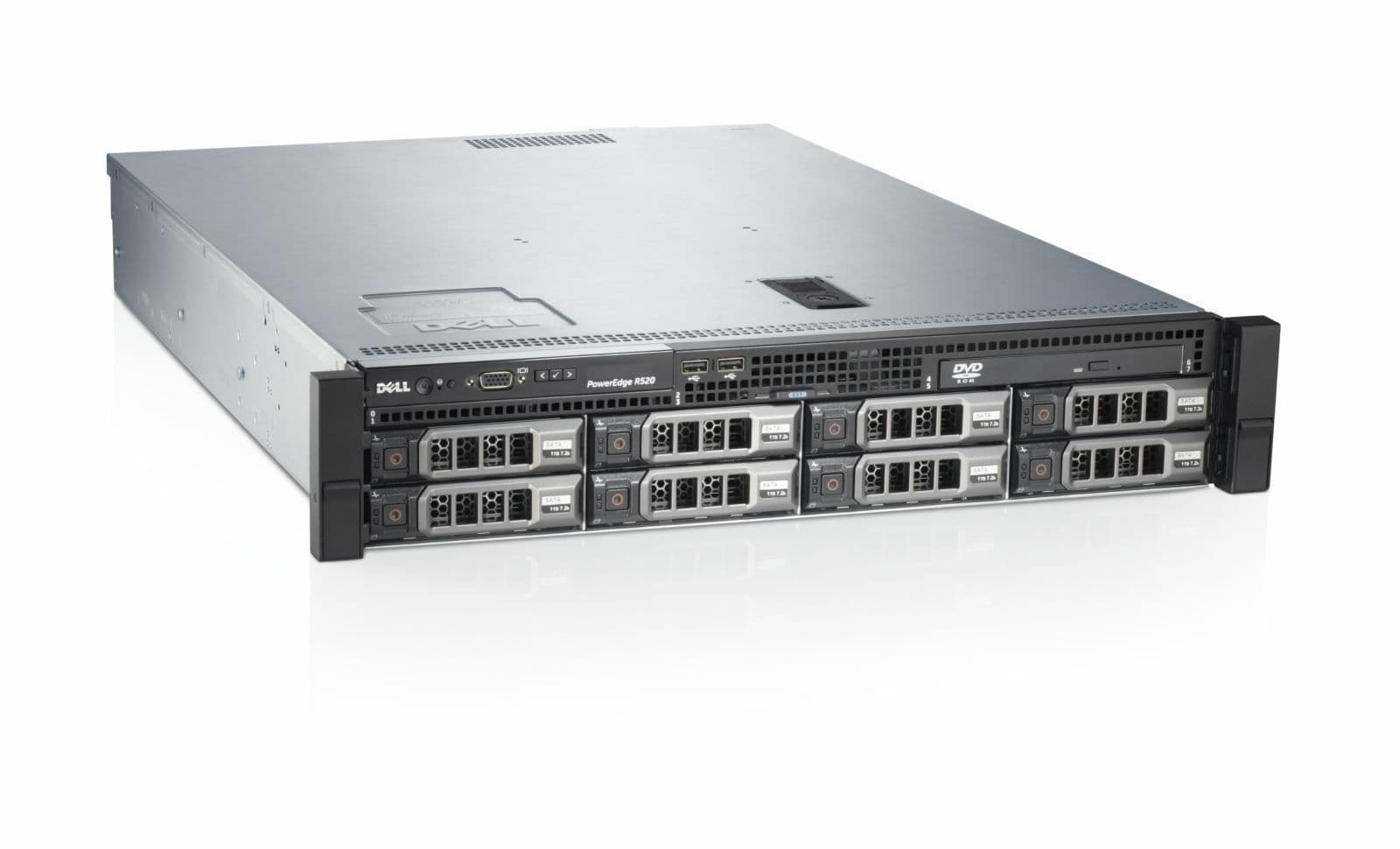 Dell PowerEdge R520 2x Quad-Core E5-2407v2 32GB 6x 2TB 2x 600GB 2U Rack ...
