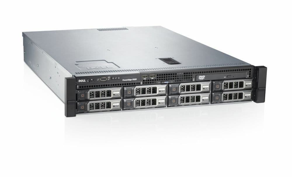 Dell PowerEdge R520 2x Quad-Core E5-2407v2 32GB 6x 2TB 2x 600GB 2U Rack ...