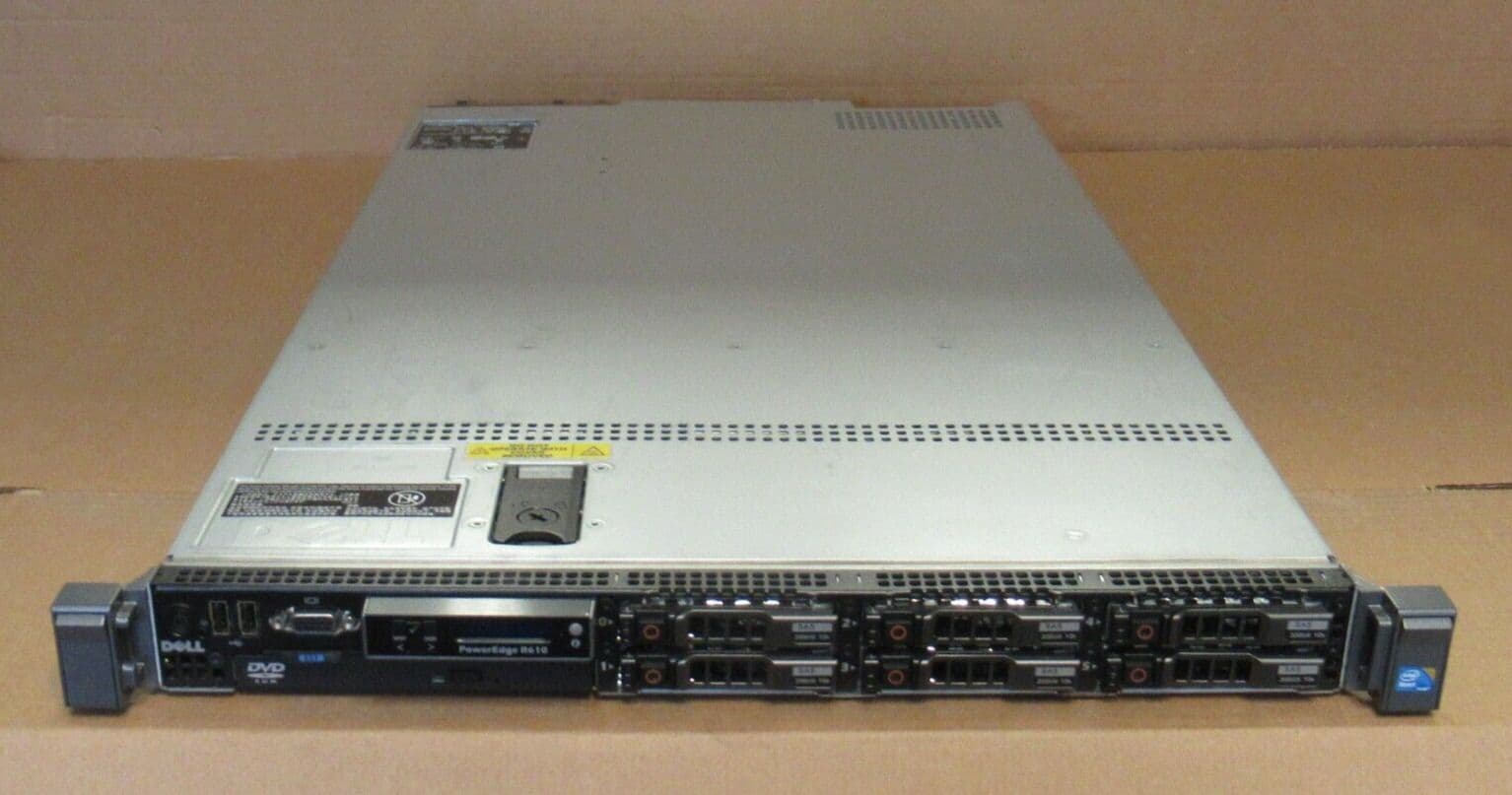 Dell PowerEdge R610 2x Xeon 6-Core X5670 2 93GHz 12GB Ram 6x 300GB HDD ...