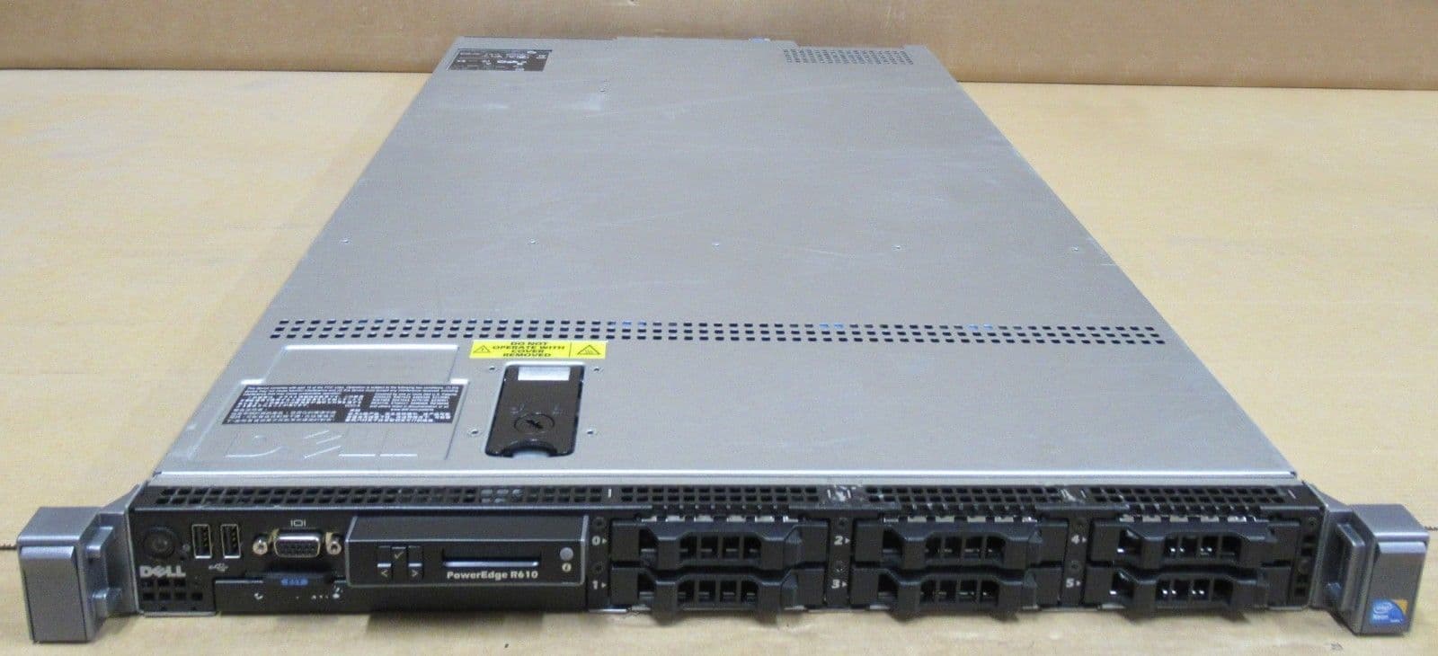 Dell PowerEdge R610 Chassis with Motherboard Heatsinks & Fan Modules