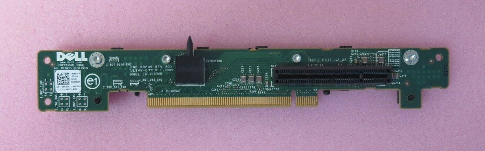 Dell PowerEdge R610 Left PCI-E 2 0 8x 2 Slot Riser Board 6KMHT