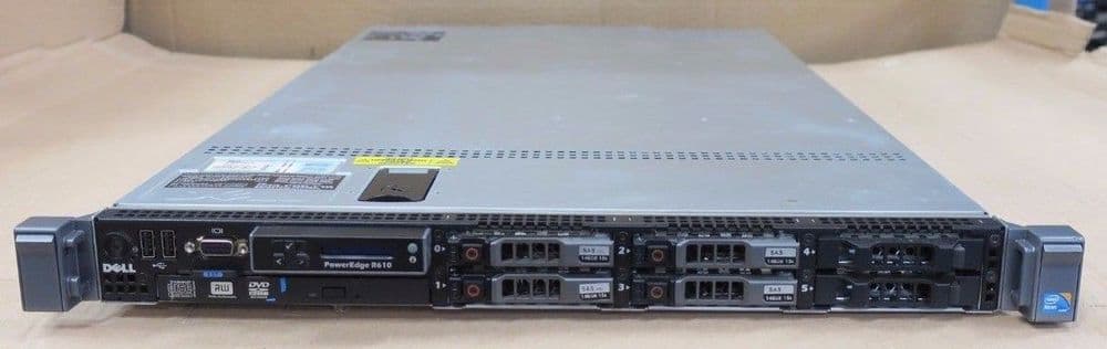 Dell PowerEdge R610 Xeon Quad Core E5520 2 26GHz 4GB 4x146GB HDD 1U ...