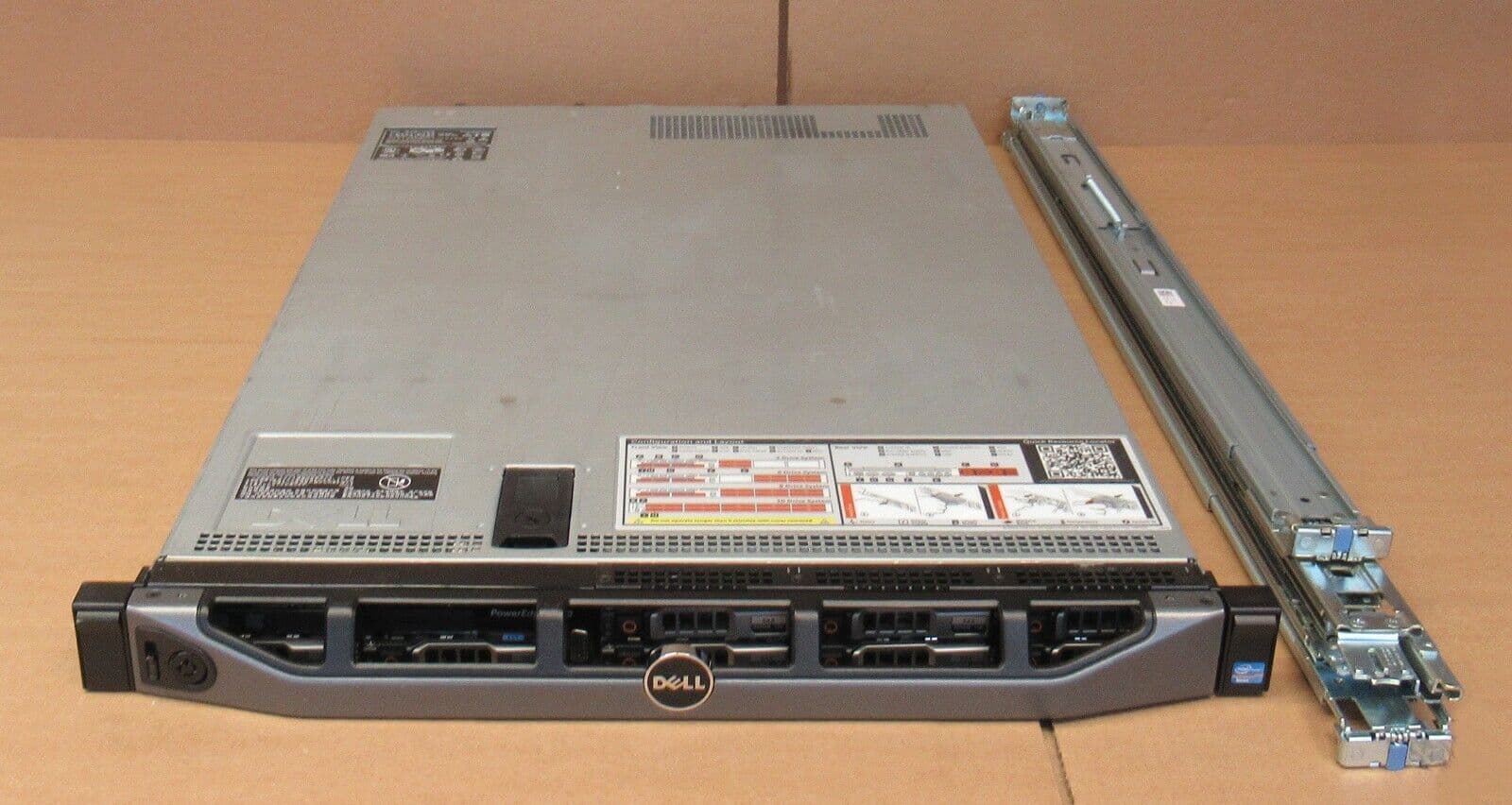 Dell PowerEdge R620 2x 8-C E5-2665 2 4GHz 64GB Ram 2 1TB HDD H710 1U Server