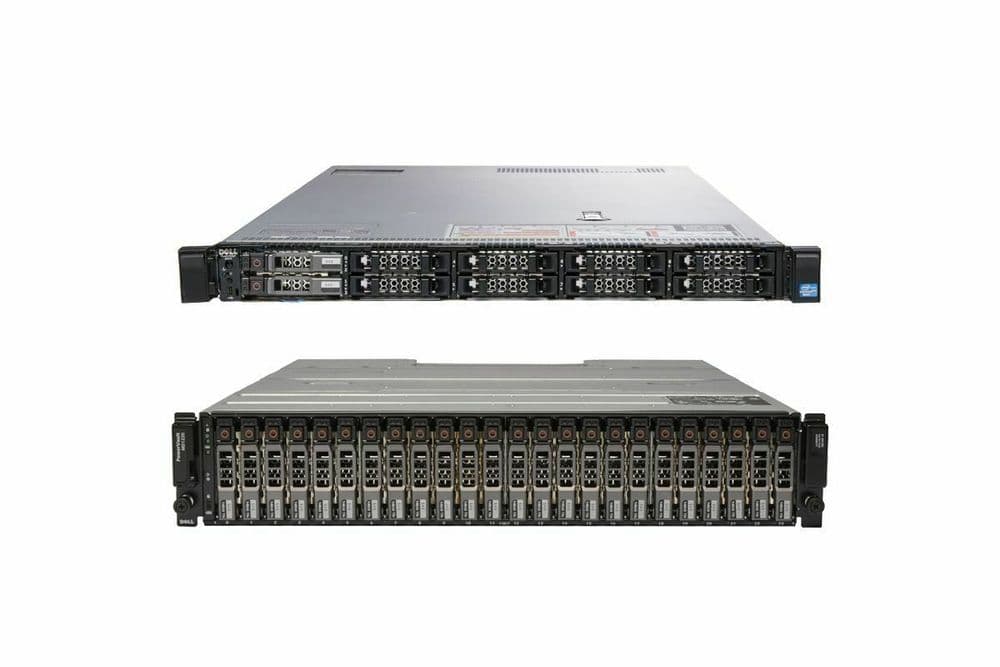 Dell PowerEdge R620 2x E5-2690 64GB Ram 2x 600GB HDD MD1220 4x 1 92TB ...