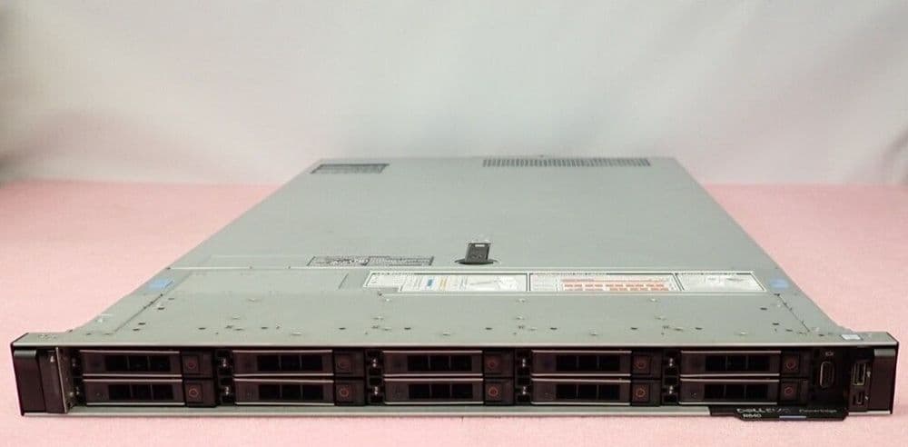 Dell PowerEdge R640 CTO 2x 2nd Gen Scalable CPU 24-DIMM 10x NVMe Bay 1U ...