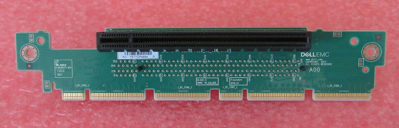 Dell PowerEdge R640 Riser Card PCI-E 3 0 05X7X Mounting Bracket 815DM