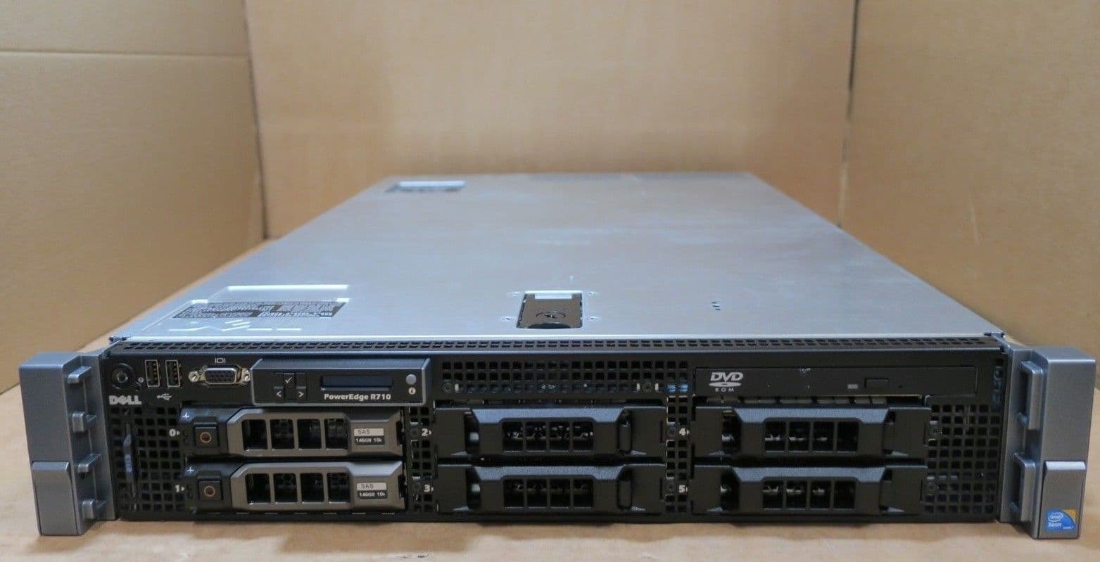 Dell PowerEdge R710 2 x SIX CORE XEON X5650 2 66GHz 128GB 2 x 146GB ...