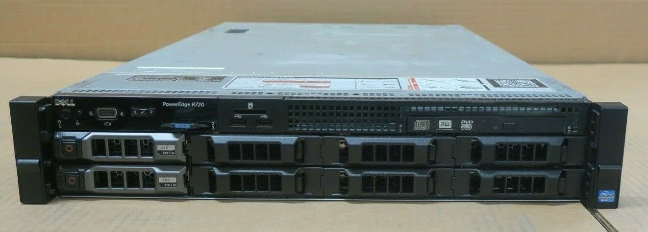 Dell PowerEdge R720 2x 8-Core E5-2650 2 0GHz 48GB Ram 2x 2TB 7 2K HDD ...