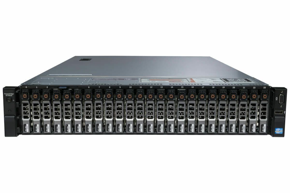 Dell PowerEdge R720xd 8C E5-2650 2GHz 96GB Ram 24x 600GB 2x 300GB HDD ...