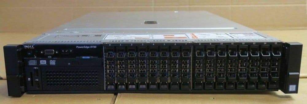 Dell PowerEdge R730 16x 2 5" Bay CTO No CPU / No Memory 2U Rack Server