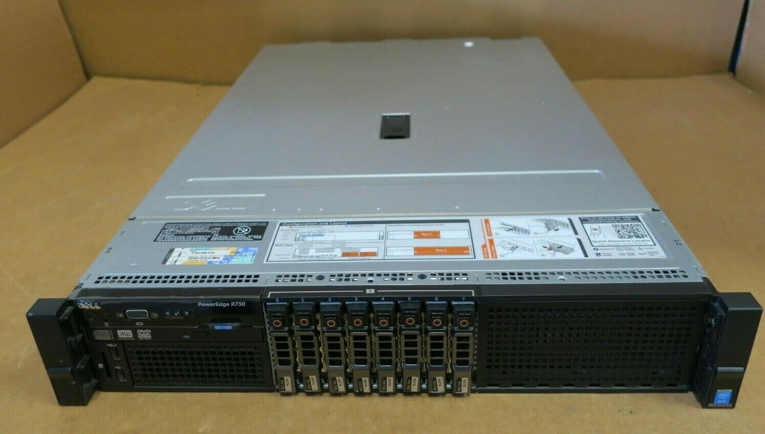 Dell PowerEdge R730 2x 8-Core E5-2630v3 2 4GHz 128GB 8x 1TB HDD 2U Rack ...