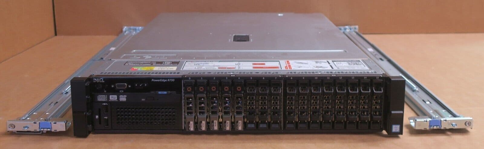 Dell PowerEdge R730 6-Core E5-2620v3 2 4Ghz 32GB Ram 5x 1TB HDD 16-Bay ...