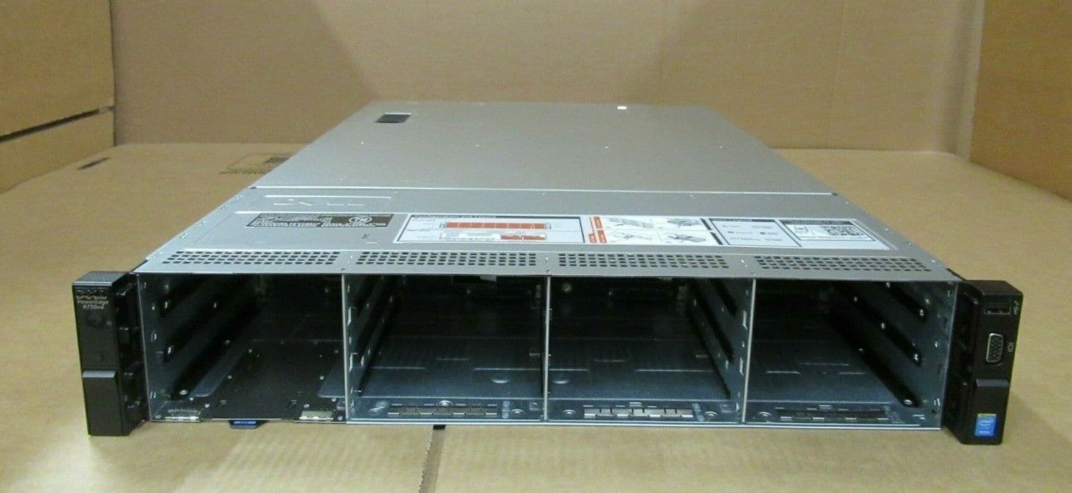 Dell PowerEdge R730xd 12x 3 5" 2x 2 5" Rear Bays CTO 2x CPU 24x DIMM 2U ...