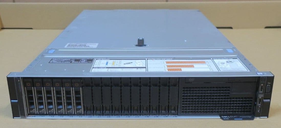 Dell PowerEdge R740 2x 14C Gold 6132 256GB RAM 6x 400GB SSD 16-Bay 2U ...