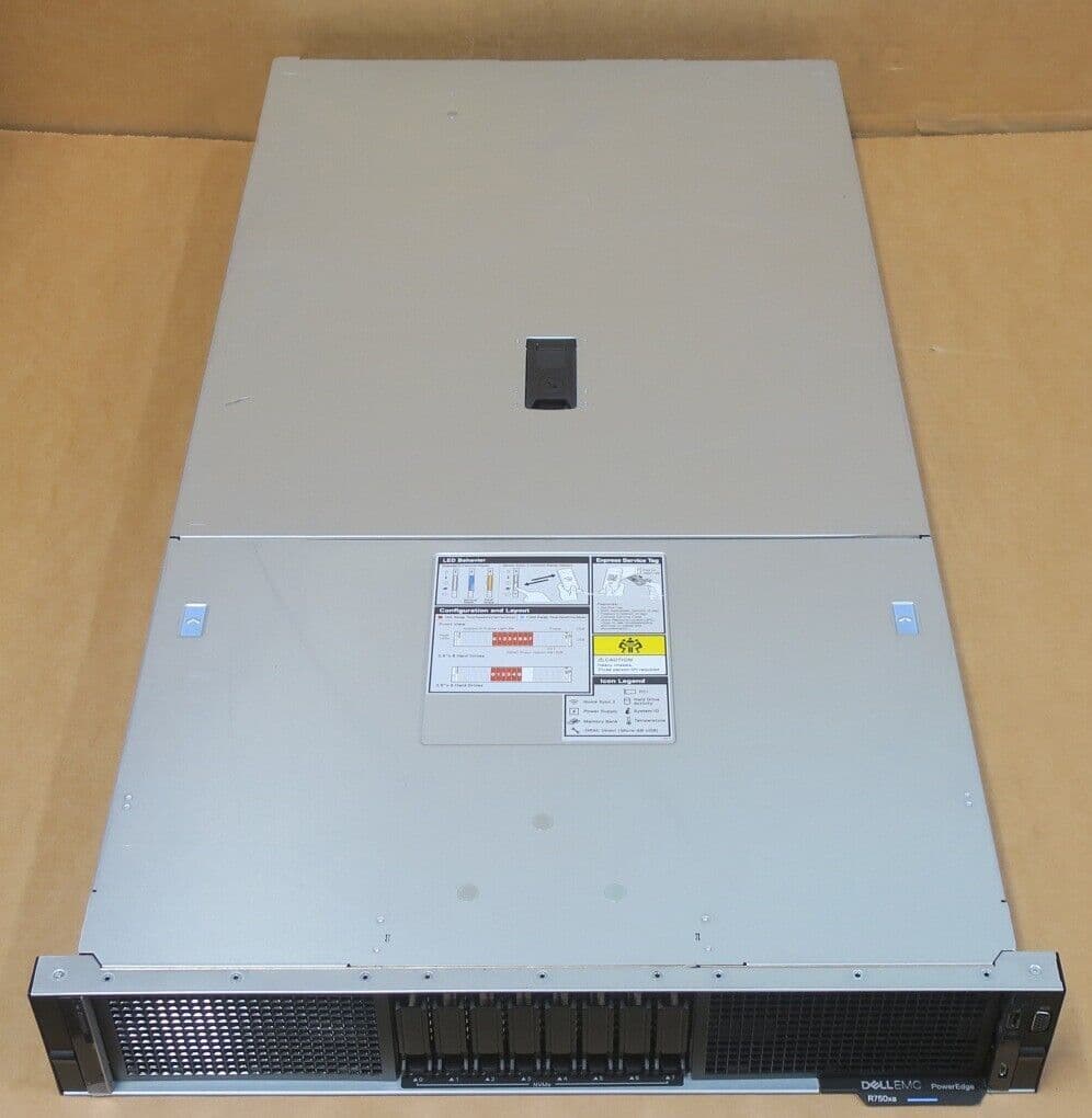 Dell PowerEdge R750xa 2x 32C Platinum 8358 128GB Ram 8x NVMe Bay H755N ...