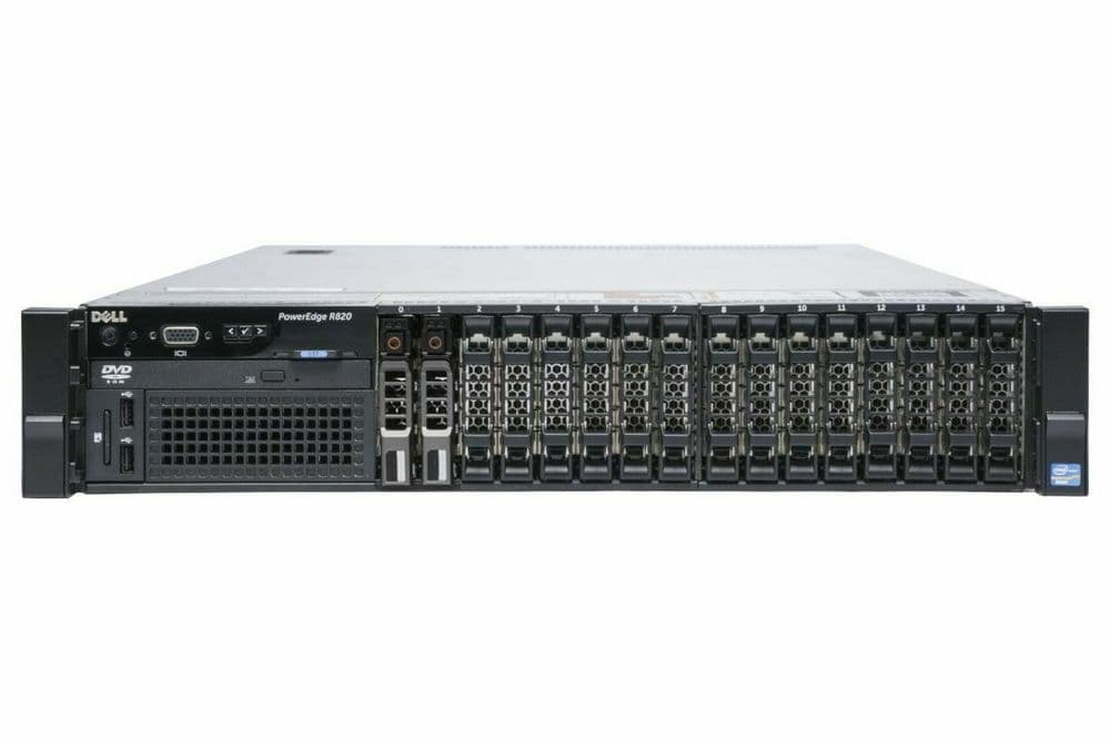 Dell PowerEdge R820 4x Eight-Core E5-4620 128GB RAM 2x 1TB HDD 2U Rack ...