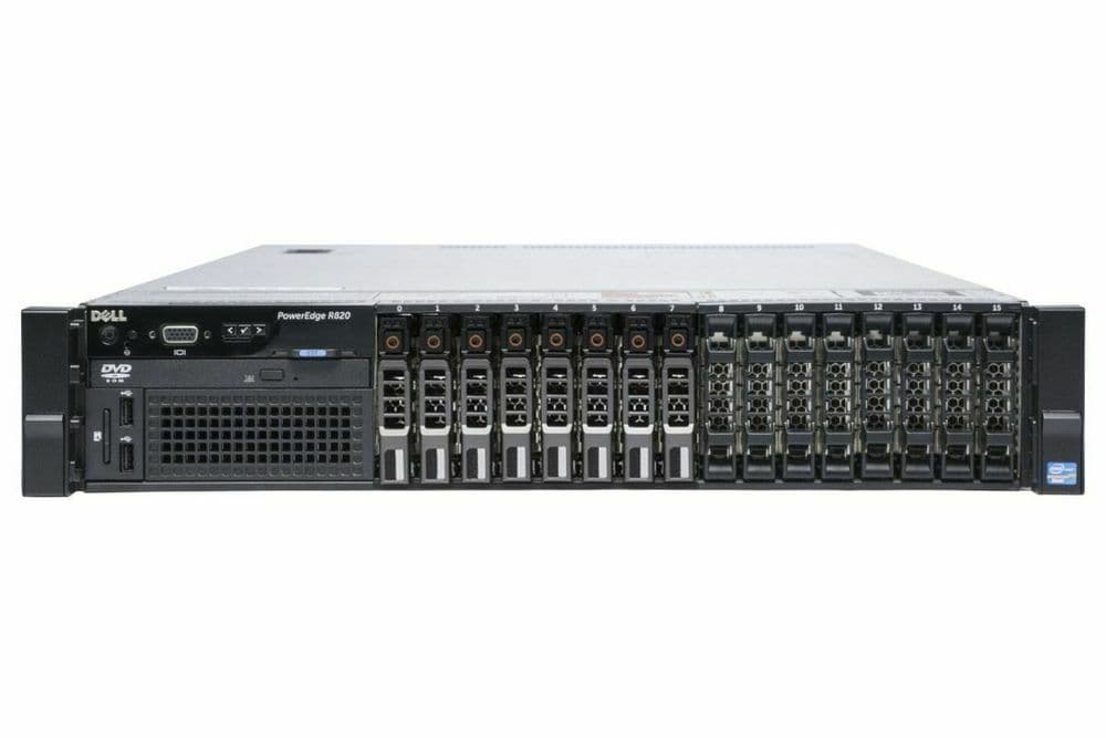Dell PowerEdge R820 4x Eight-Core E5-4620 128GB RAM 8x 1TB HDD 2U Rack ...