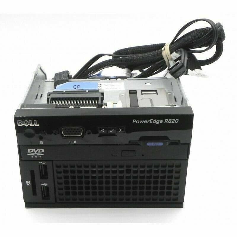 Dell PowerEdge R820 I/O Panel W/2xUSB VGA Media/DVD Bay with Cables W9R7X