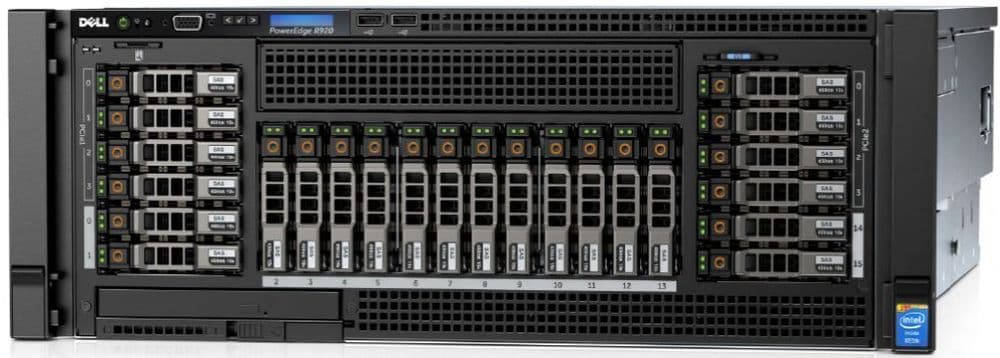 Dell PowerEdge R920 4x E7-4850v2 48x XEON Cores 512GB RAM 24 x 300GB ...