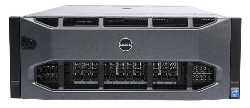 Dell PowerEdge R920 Server 4x 10-Core E7-4830v2 2 2GHz 128GB Ram 6x 1TB ...
