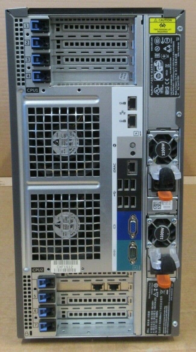 Dell PowerEdge T620 2x 8-Core E5-2650v2 2 60GHz 1 2TB 128GB H710 Tower ...