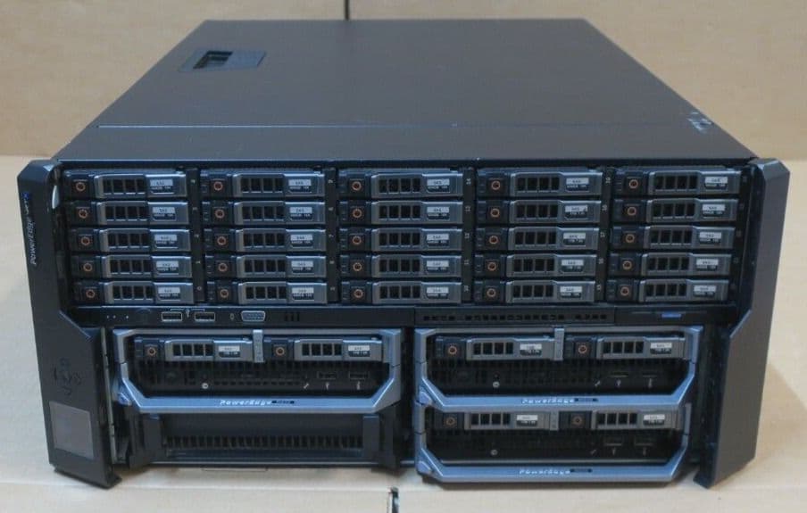 Dell PowerEdge VRTX Chassis 14 4TB Storage 2x CMC 3x M630 E5-2667v3/E5 ...