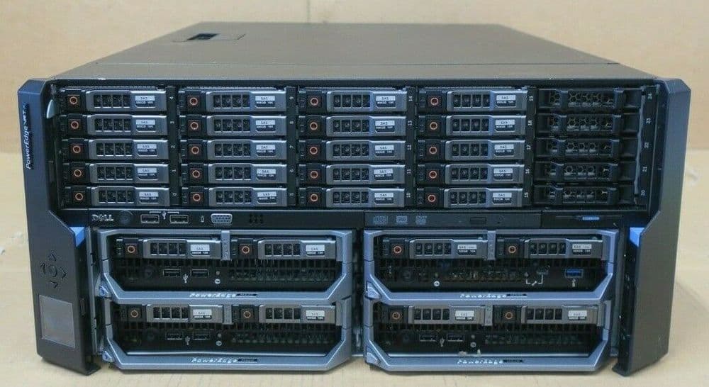 Dell PowerEdge VRTX Chassis 18TB Storage M640 2x Silver 4110 3x M620 E5 ...