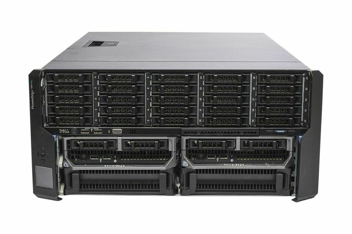 Dell PowerEdge VRTX Rack Chassis 25x Bay 2x M630P 2x E5-2620v3 32GB Ram ...
