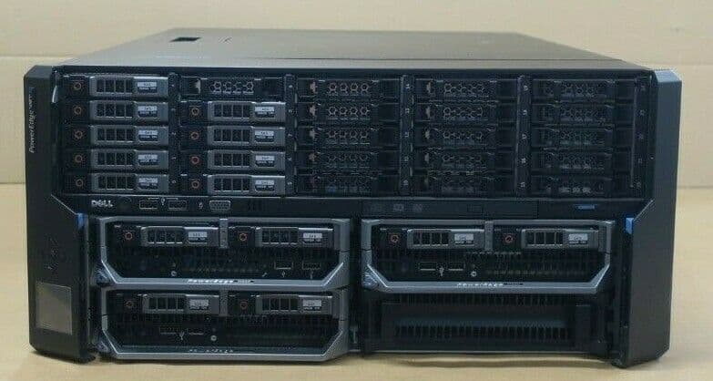 Dell PowerEdge VRTX Rack Chassis 9x 300GB HDD 25-Bay 1x M630 2x M520 Blades