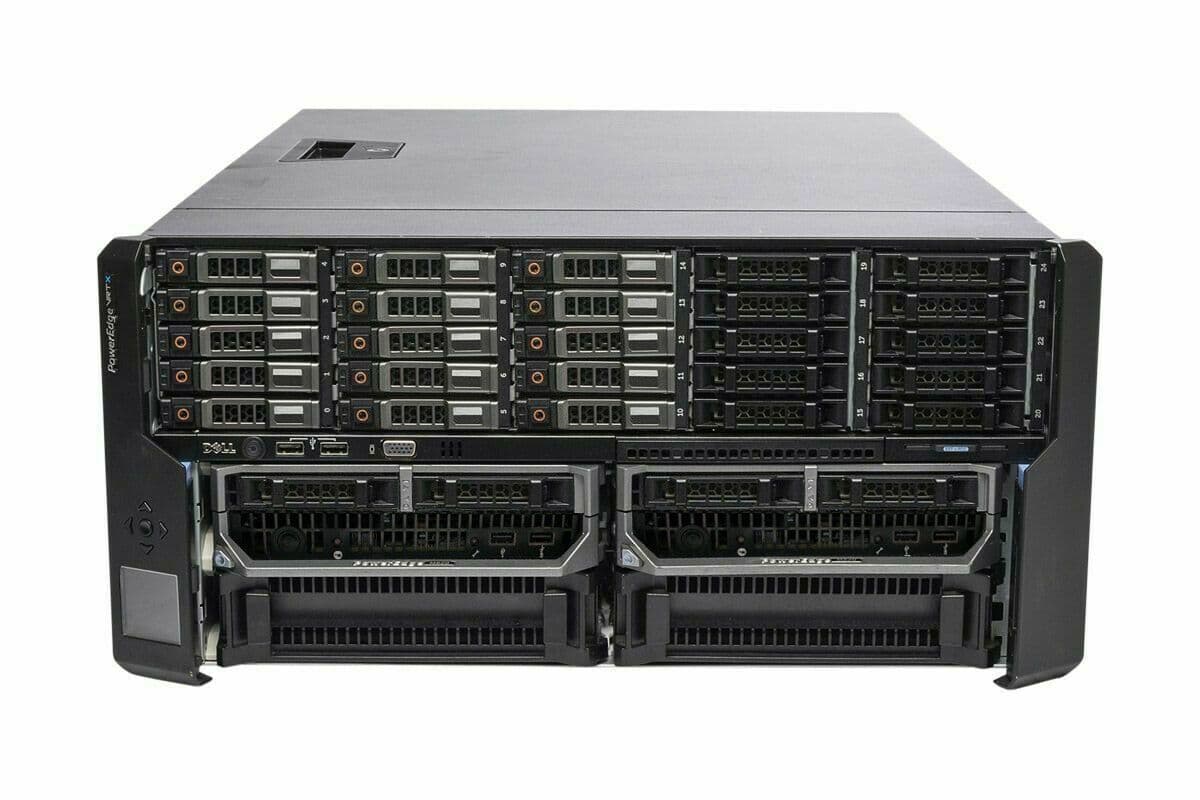 Dell PowerEdge VRTX Rack Server 15x 1 2TB HDD 2x CMC 2x M630 E5-2670V3 ...