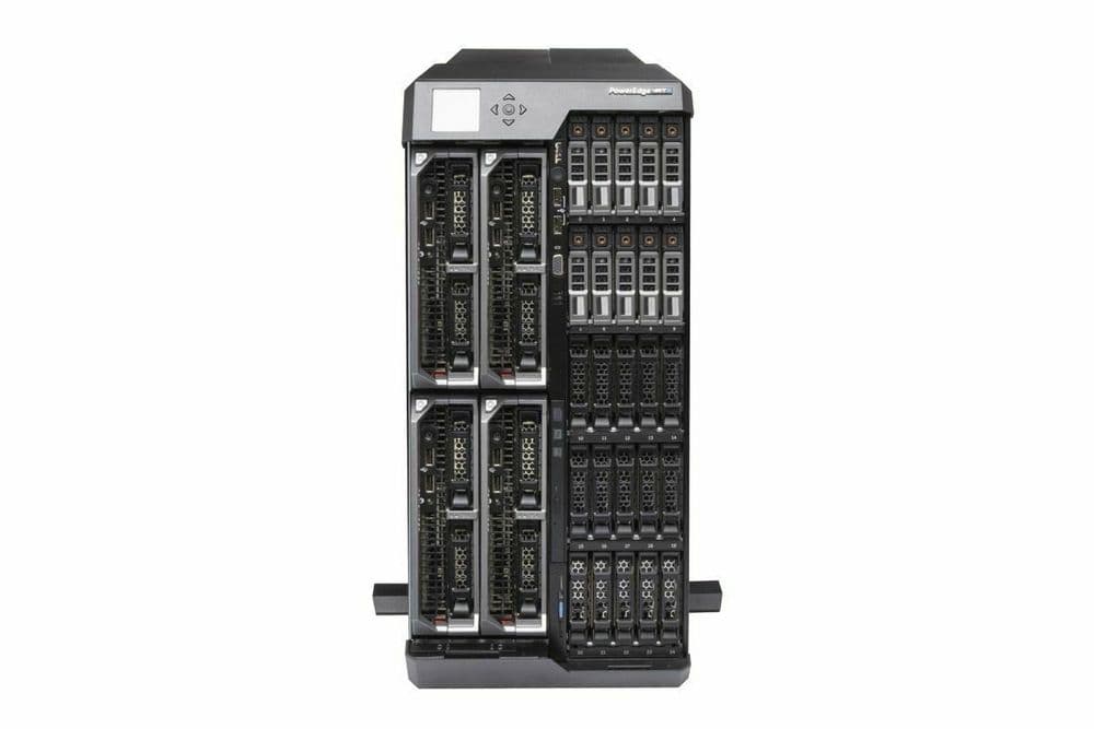 Dell PowerEdge VRTX Tower Chassis 10x 1TB 4x M620P 2x E5-2630L 16GB Ram ...