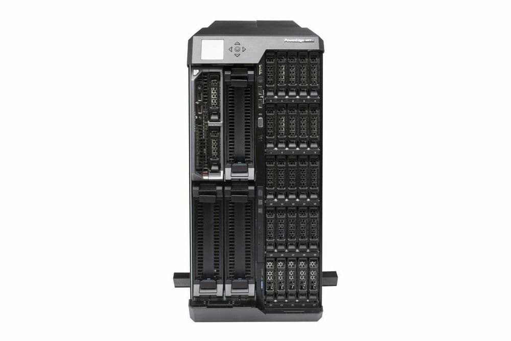 Dell PowerEdge VRTX Tower Chassis 25-Bay 1x M620P 2x E5-2630L 16GB Ram ...