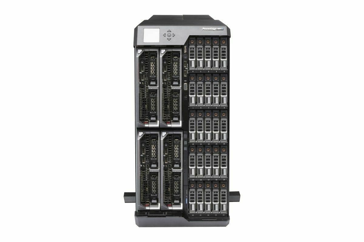 Dell PowerEdge VRTX Tower Chassis 25x1 2TB 4x M620P 2x E5-2630L 16GB ...