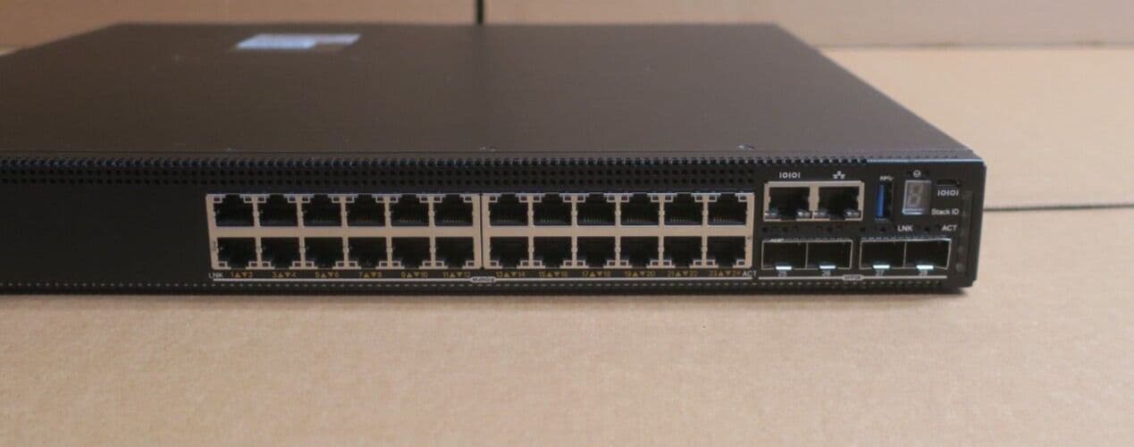 Dell PowerSwitch N3224PX-ON 24x 1/2 5/5/10G PoE 4x SFP28 2x QSFP28 ONIE ...