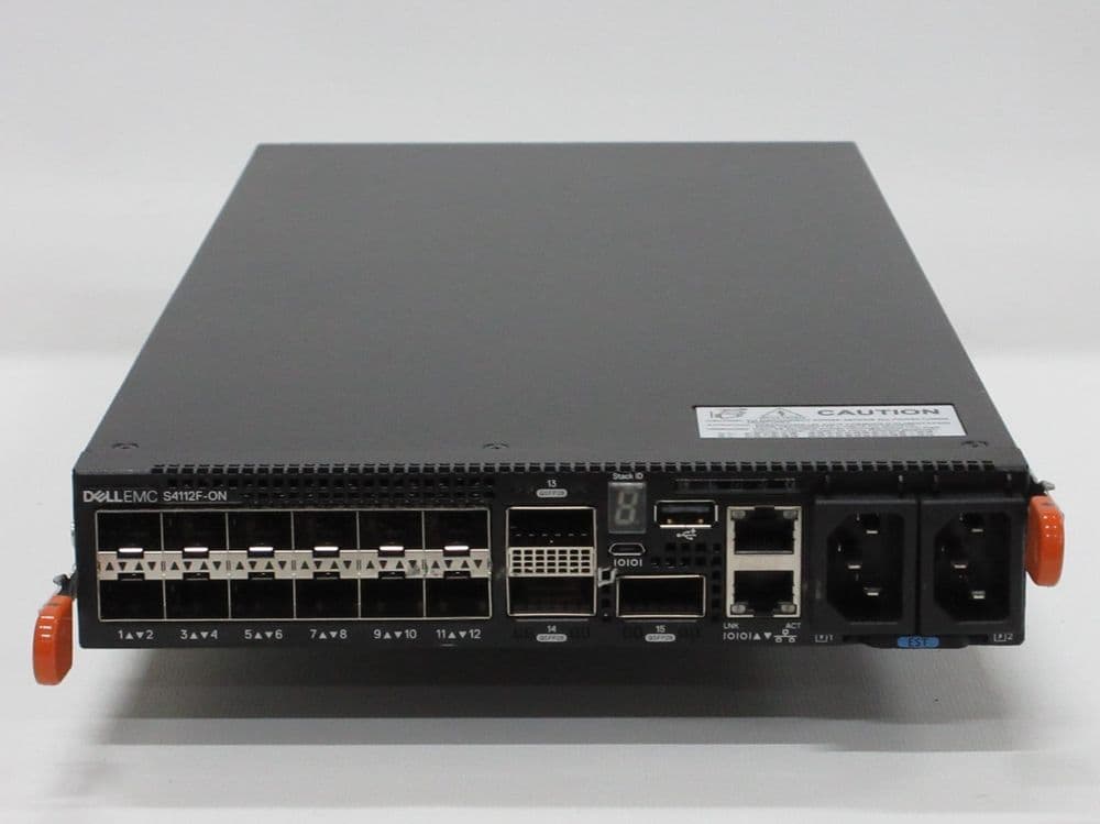 Dell PowerSwitch S4112F-ON 12x 1/10GbE SFP 3x 100Gb QSFP28 L3 Switch OPX