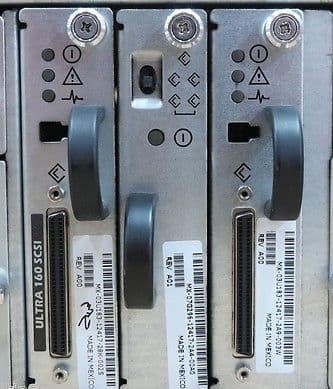 Dell PowerVault 220S 14 bay SCSI Storage Array Shelf AMP01 09E295 9E295