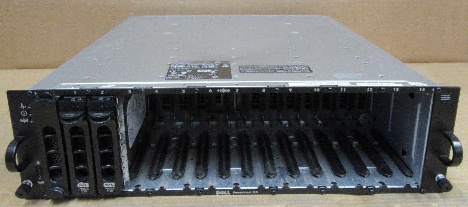 Dell PowerVault MD1000 1 5TB SATA Storage Array 2x 6GB/s Controllers ...