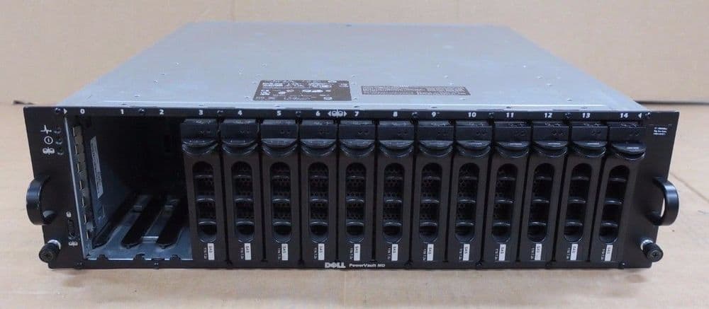 Dell PowerVault MD1000 15-Bay Drive Storage Array DAS 12 x Dell 1TB 12TB
