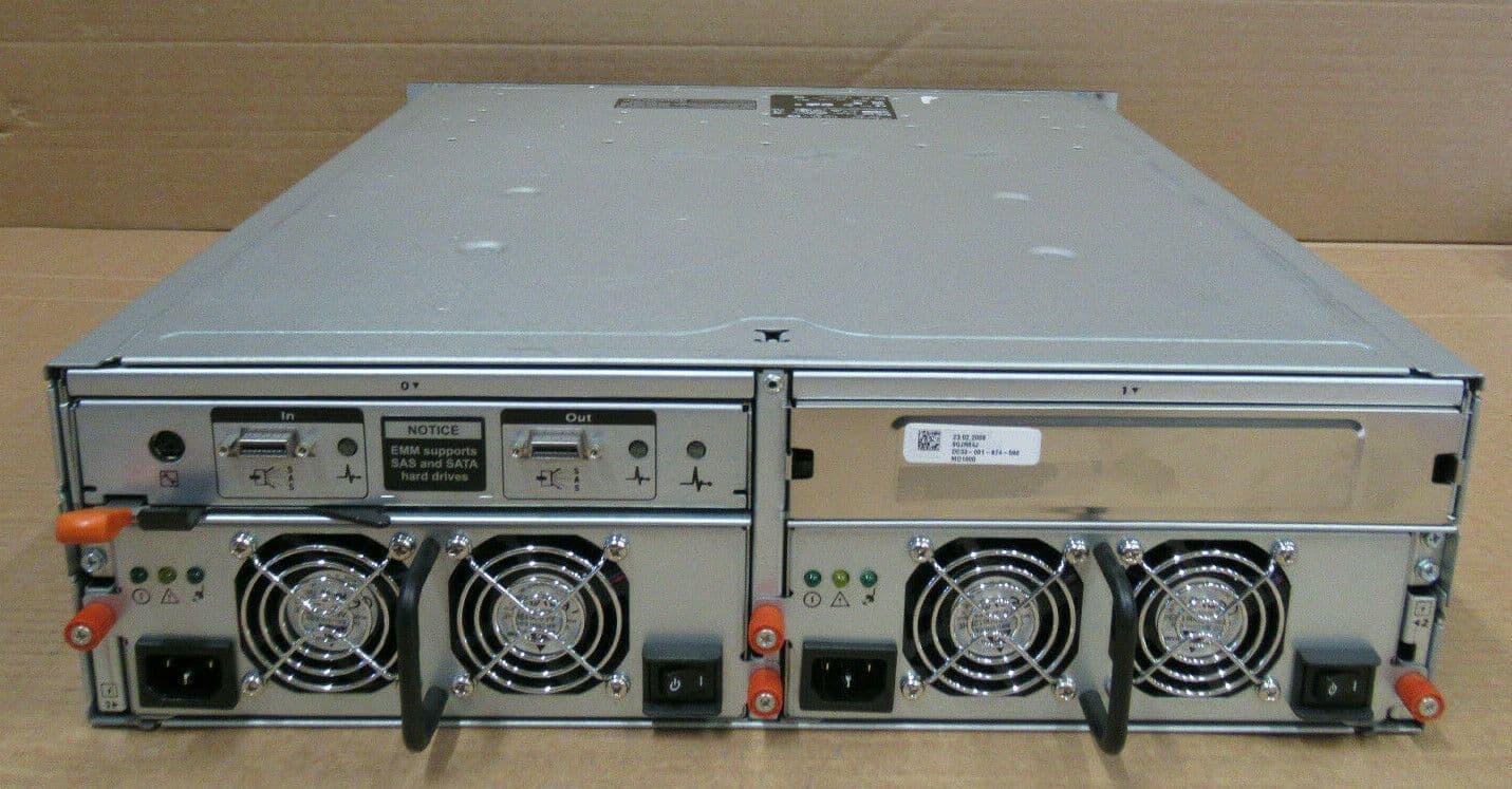 Dell PowerVault MD1000 6x 450GB SAS 2 7TB 1x SAS Control Modules ...