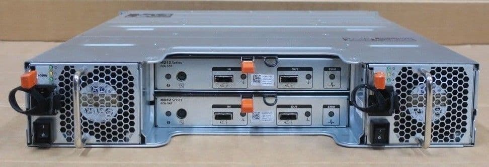 Dell PowerVault MD1200 10x 600GB 2x 146GB SAS HDD 2x MD12 Controller 2x ...