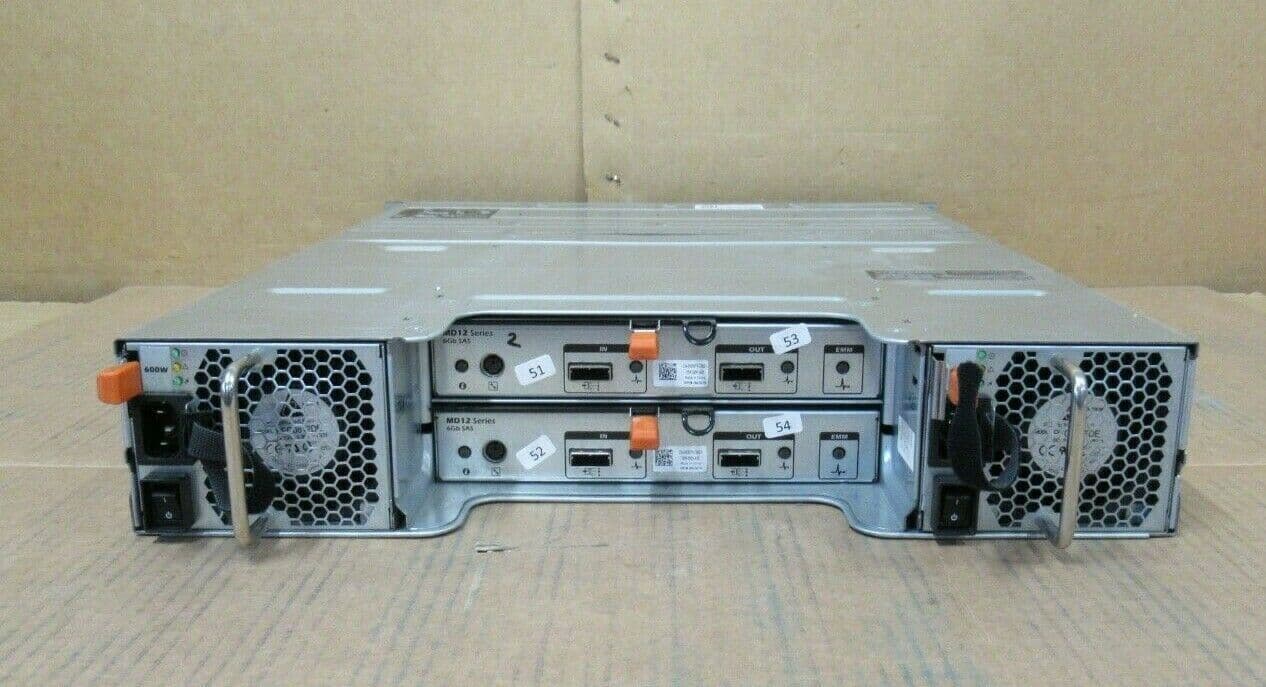 Dell PowerVault MD1200 12 Bay SAS 11 x 2TB 7 2K 2 x Controller 2 x PSU ...