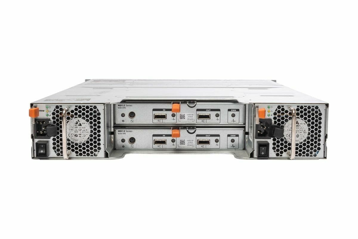 Dell PowerVault MD1200 12x 3 5" HDD Bay Dual 6G SAS Controllers Dual ...